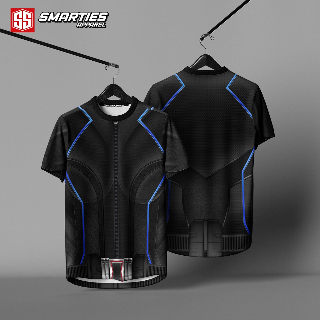 Smarties Apparel Supershirt Black Widow SS0027 Gym Running Beach Active ...