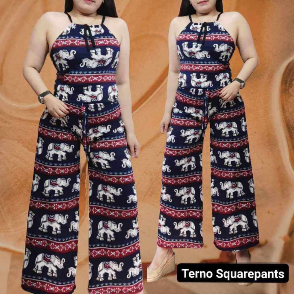 HALTER TERNO SQUAREPANTS | Shopee Philippines