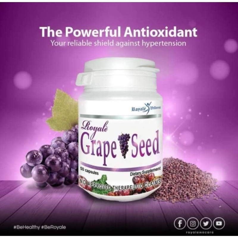Royale Grapeseed Extract Capsule 500mg (50 capsule) | Shopee Philippines
