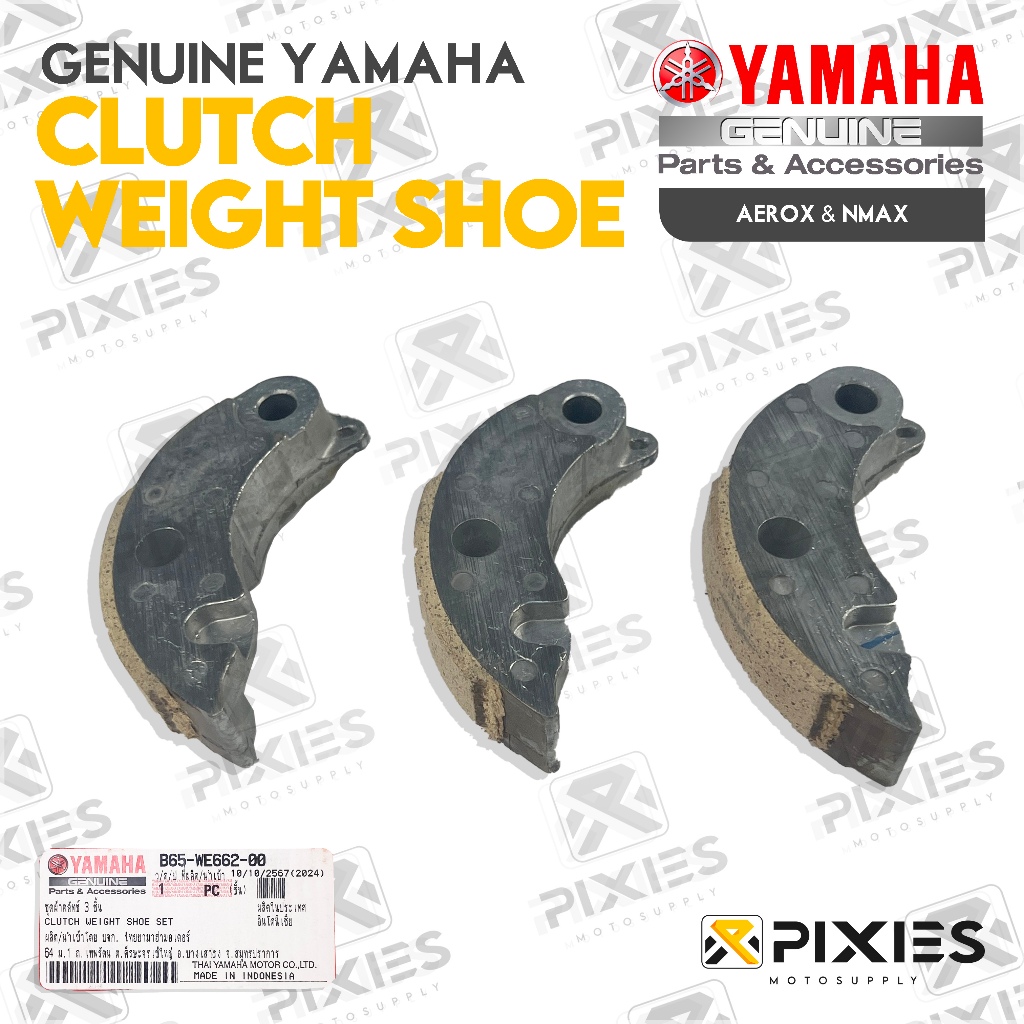YAMAHA GENUINE CLUTCH SHOE SET FOR NMAX V1 / NMAX V2 / AEROX V1 / AEROX ...