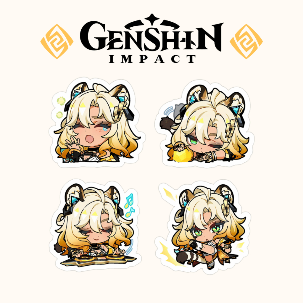 Genshin Impact Xilonen Emoji Sticker Set (4pcs) | Shopee Philippines