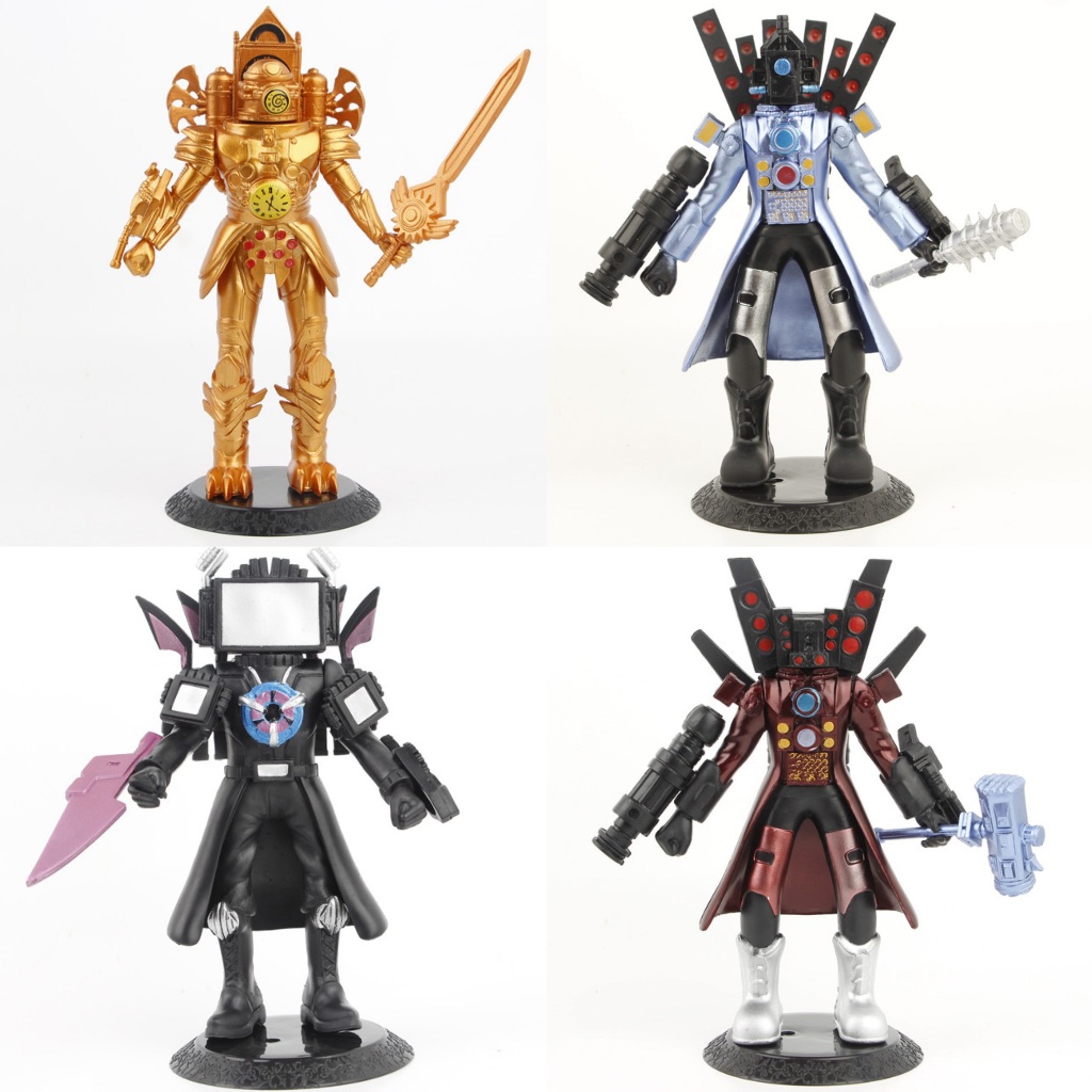 Skibidi Toilet Tatan Clockman TV Man Cameraman Speakerman 18cm With ...