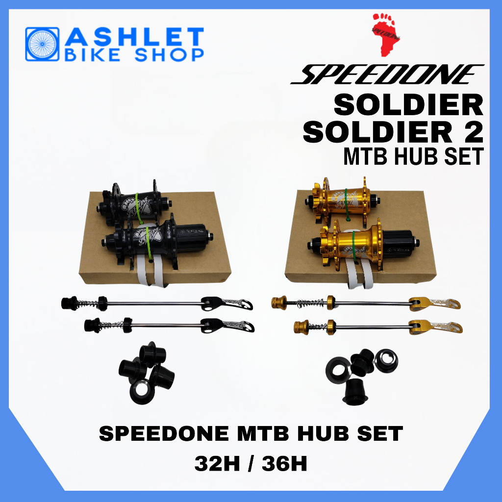 SPEEDONE Soldier / Soldier 2 Hub Set Non-Boost 32H / 36H 6pawls ...