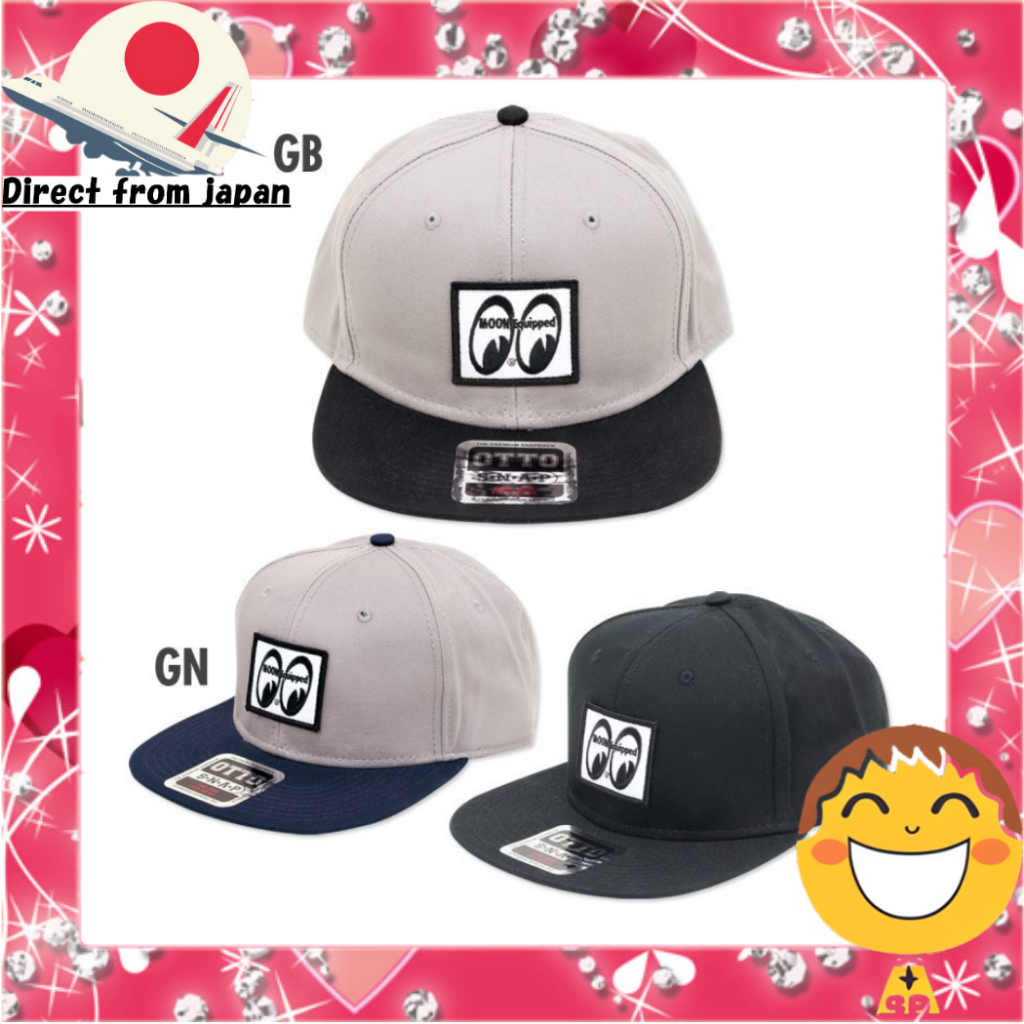 MOONEYES MOON Equipped Twill Flat Visor Cap [ MQC039 ] [Direct from ...