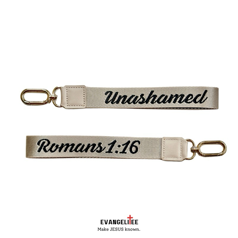 Gospel Christian Apparel Faith Wrist Strap Lanyard Keychain ( UNASHAMED ...