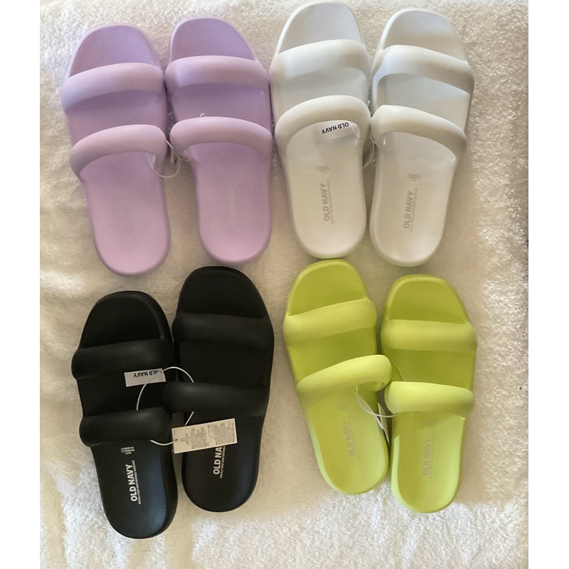 Old Navy Double-Strap Puff Slide Sandals- USA AUTHENTIC | Shopee ...