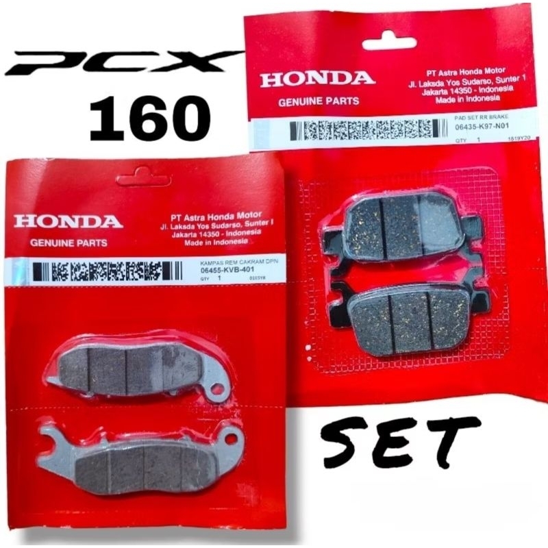 HONDA PCX 160 | ADV 160 | ADV 150 Brake Pads SET Front Rear Genuine ...