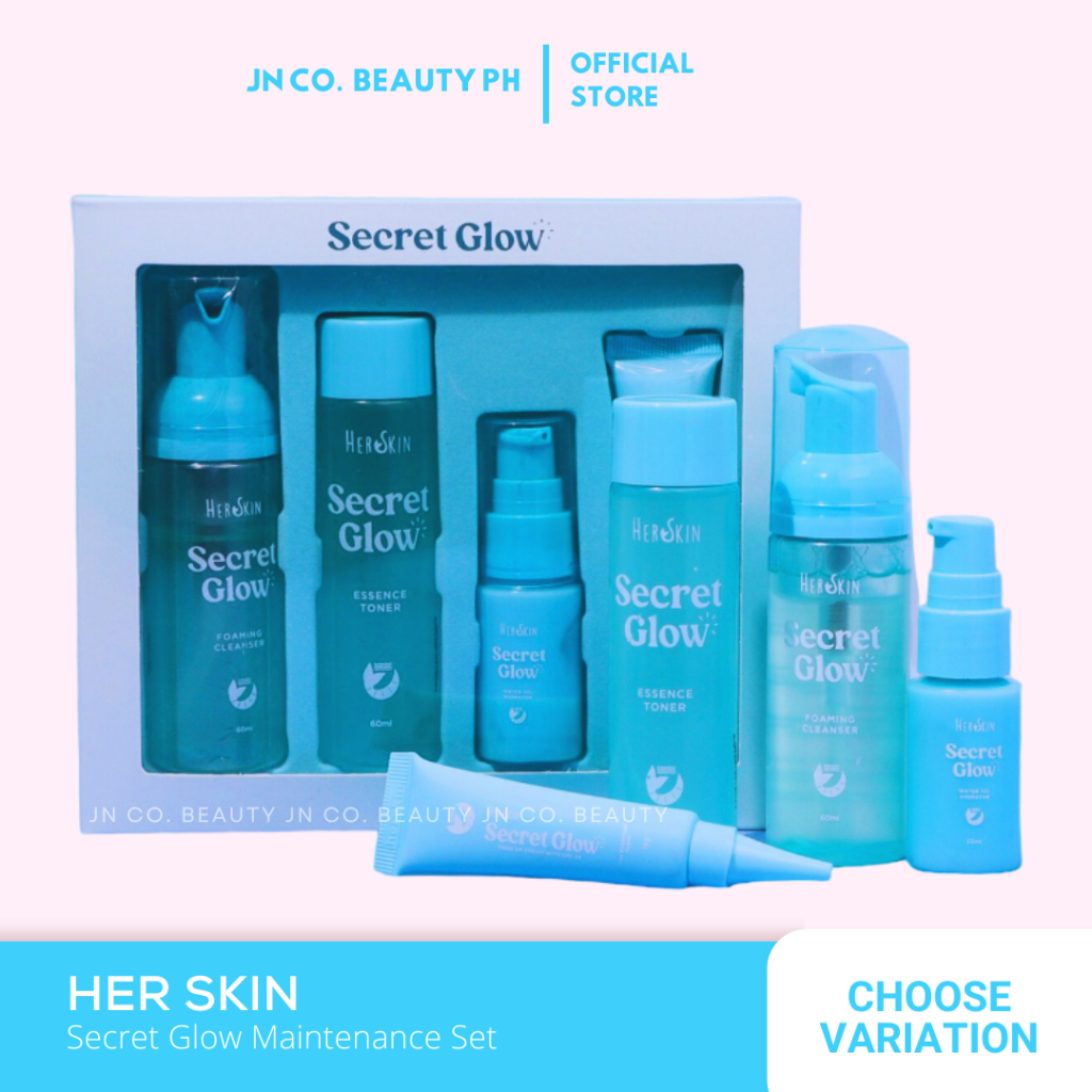 HerSKIN Secret Glow 4 in 1 Skincare Set | Secret Glow Big Version ...
