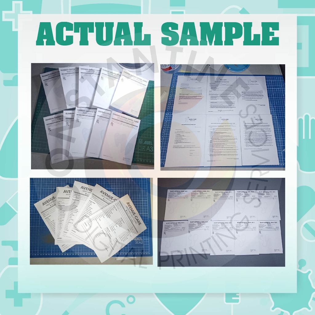 RX Pads/Prescription Pads A5 & A6 Size Customized Design & Medical ...