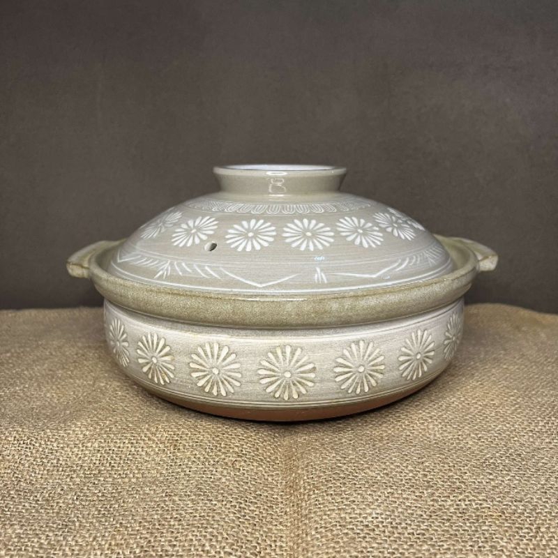 Ginpo Hana Mishima Earthen Pot (Used) | Shopee Philippines