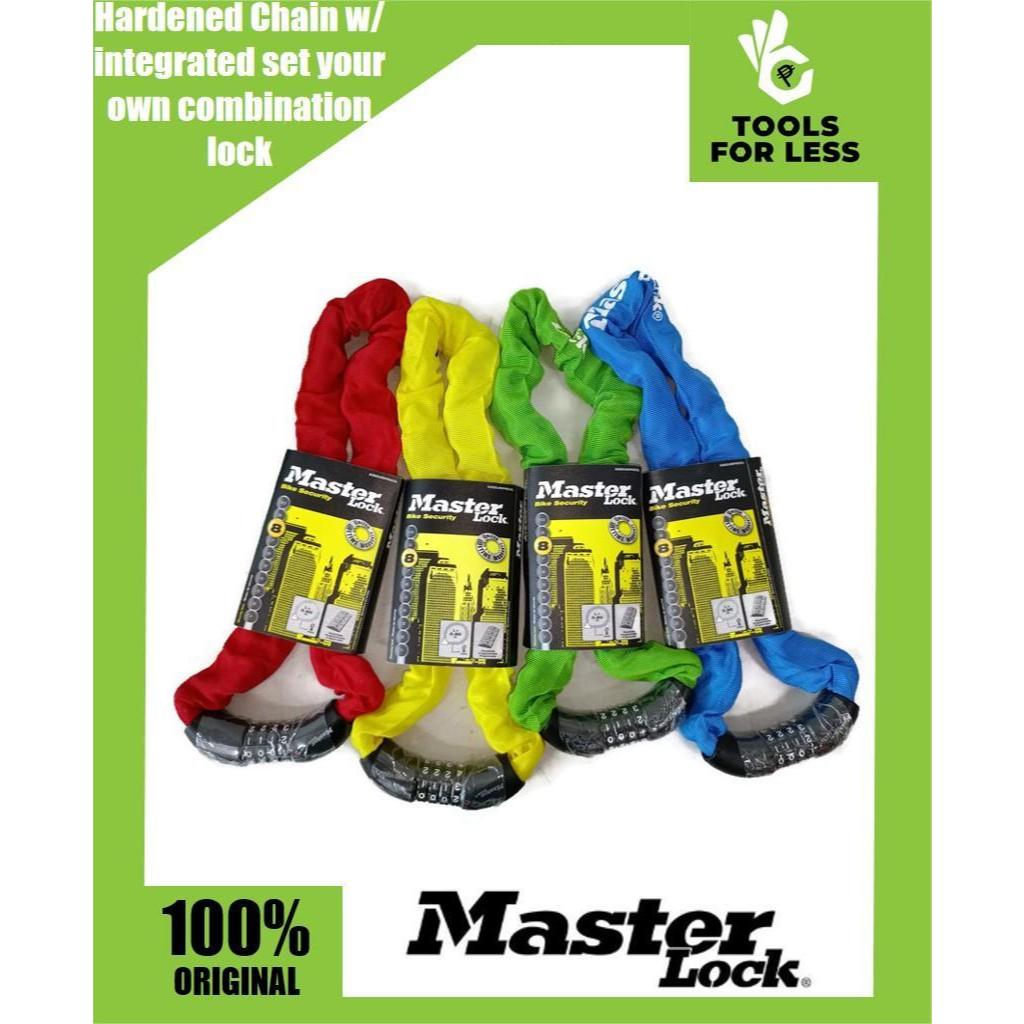 Master Lock Chain w/ integrated Set-your-own combination lock Asstd ...