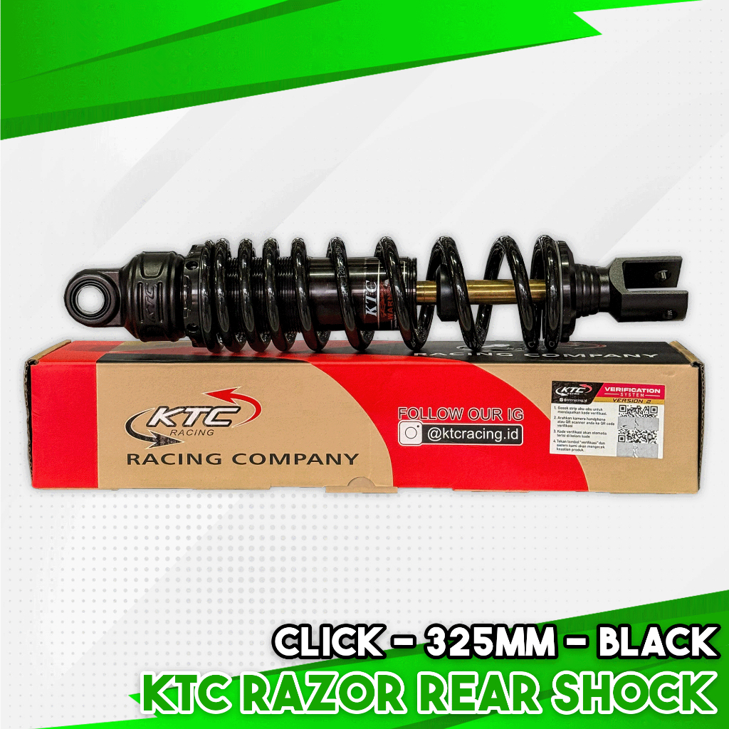 KTC RAZOR REAR SHOCK FOR CLICK/VARIO 325MM | Shopee Philippines