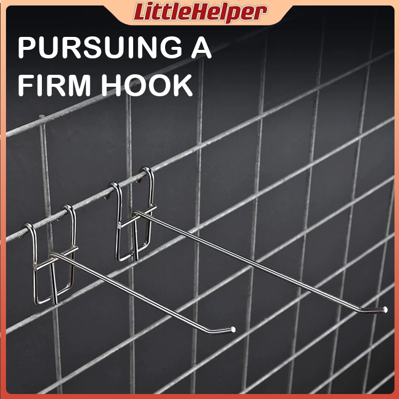 10pcs Heavy Duty Hooks For Screen Grid Wall Wire Mesh Hanging ...