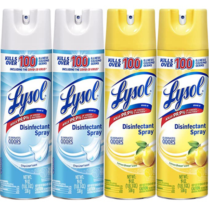 LYSOL Disinfectant spray And Antibacterial Spray household disinfectant ...
