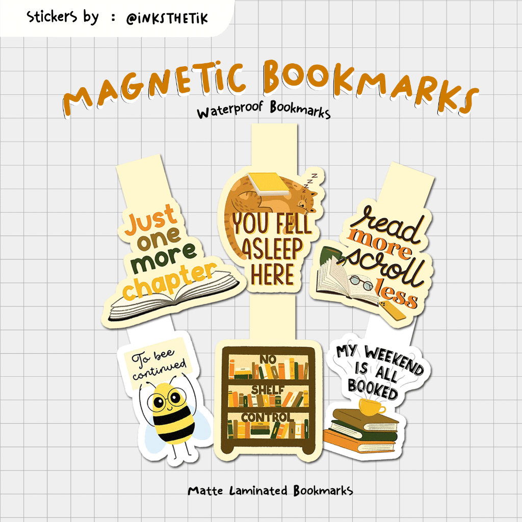 Bee theme Magnetic bookmarks | Shopee Philippines