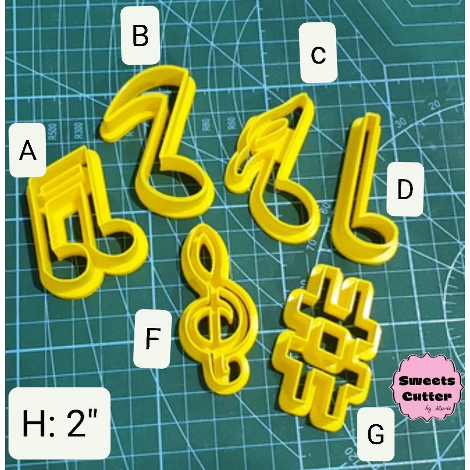 Music Notes Fondant Cutters | Shopee Philippines