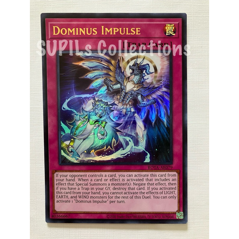 YuGiOh! OCG AE Dominus Impulse ROTA-AE079 (UR) | Shopee Philippines