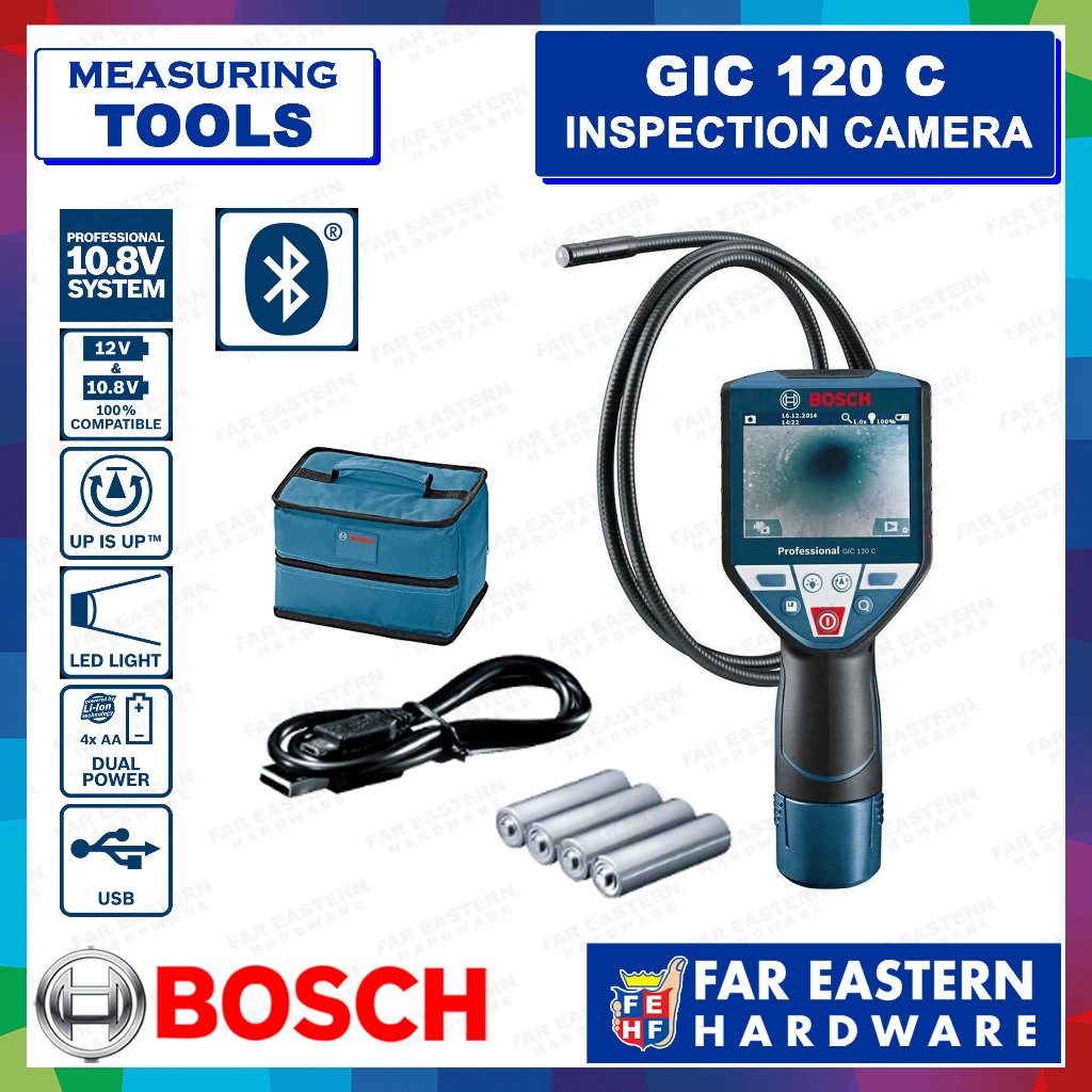 BOSCH GIC 120 C Cordless Inspection Camera 12V RBMT | Shopee Philippines