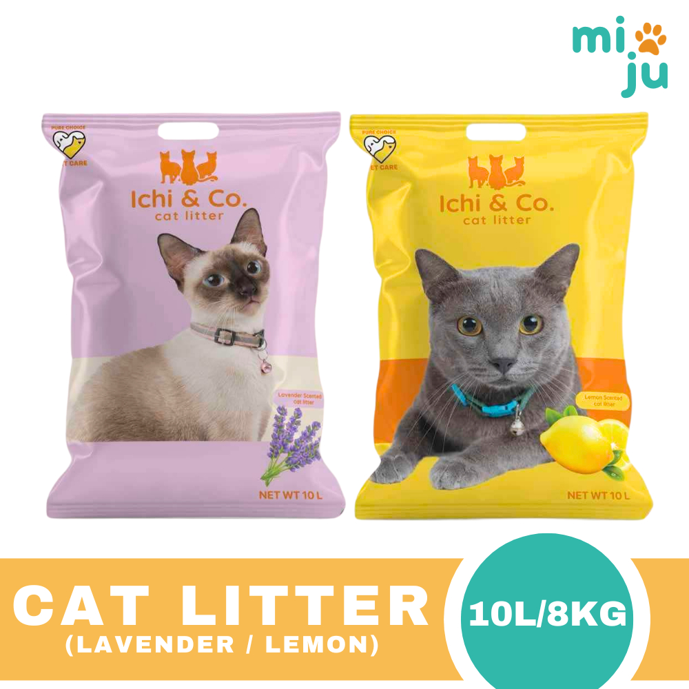 Ichi & Co Cat Litter (Lavender/Lemon) 10L/8KG - For Cats | Shopee Philippines