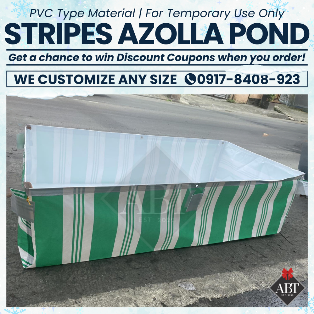 4x4x1ft Stripes Azolla Pond For Temporary Use Only | Shopee Philippines