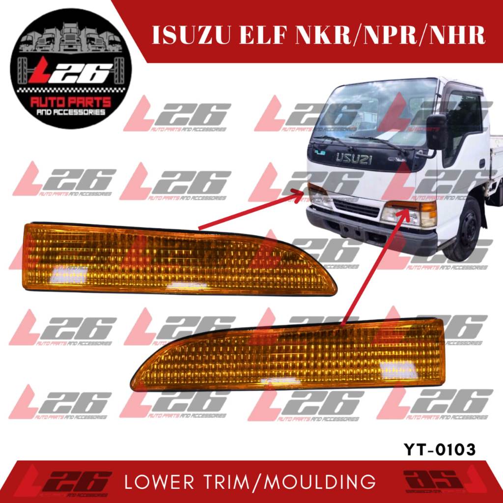 Isuzu Elf NKR/NPR/NHR Kilay/Reflector Headlight Lower Trim/Moulding RH ...