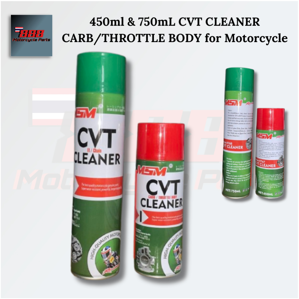 450ML AND 750ML CVT CLEANER CARB/THROTTLE BODY for Motorcycle | Shopee ...