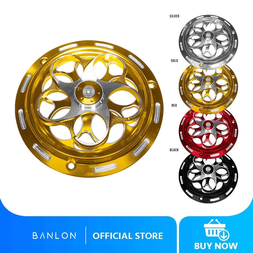 ARM CNC Radiator Fan Cover 2-Color Spinner Design For Vespa Mio Beat ...