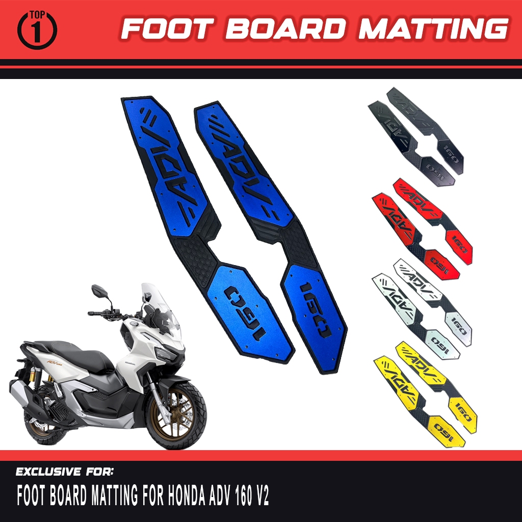 Top1 PH High Quality Alloy Rubber Matting Footboard For Honda ADV 160 ...