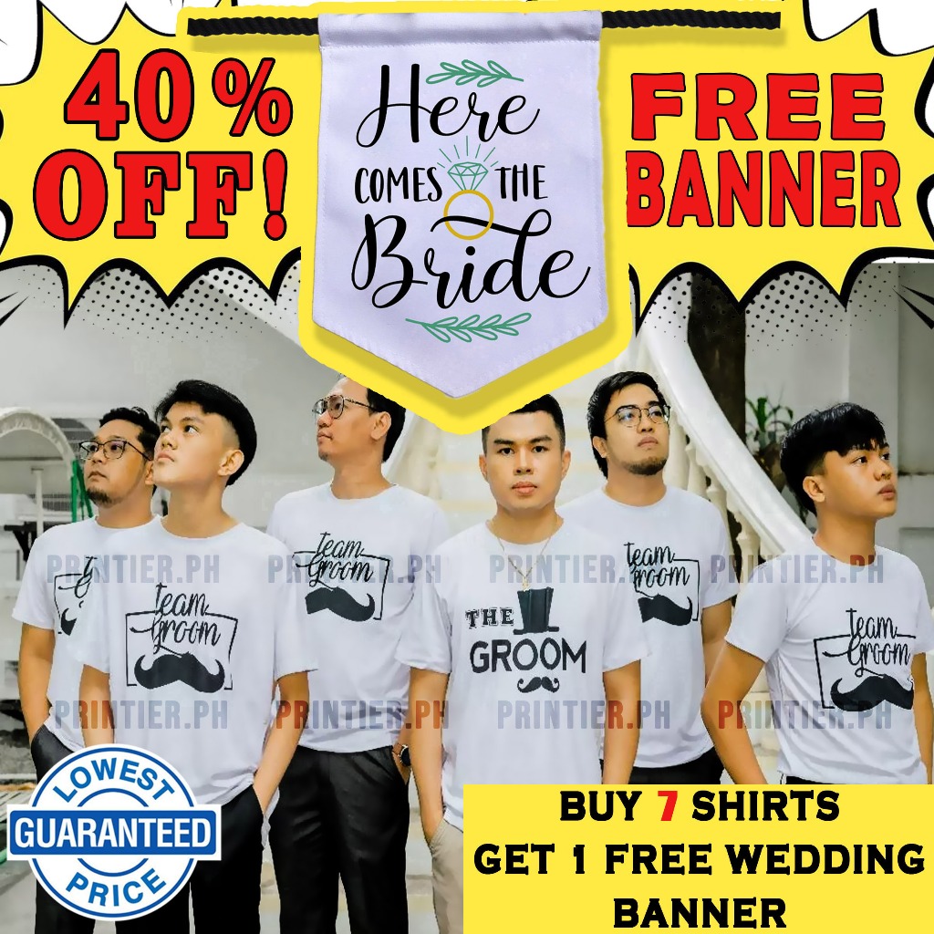 (A) GROOM SQUAD TSHIRT TEAM GROOM GROOMSMEN TSHIRT WHITE customized ...