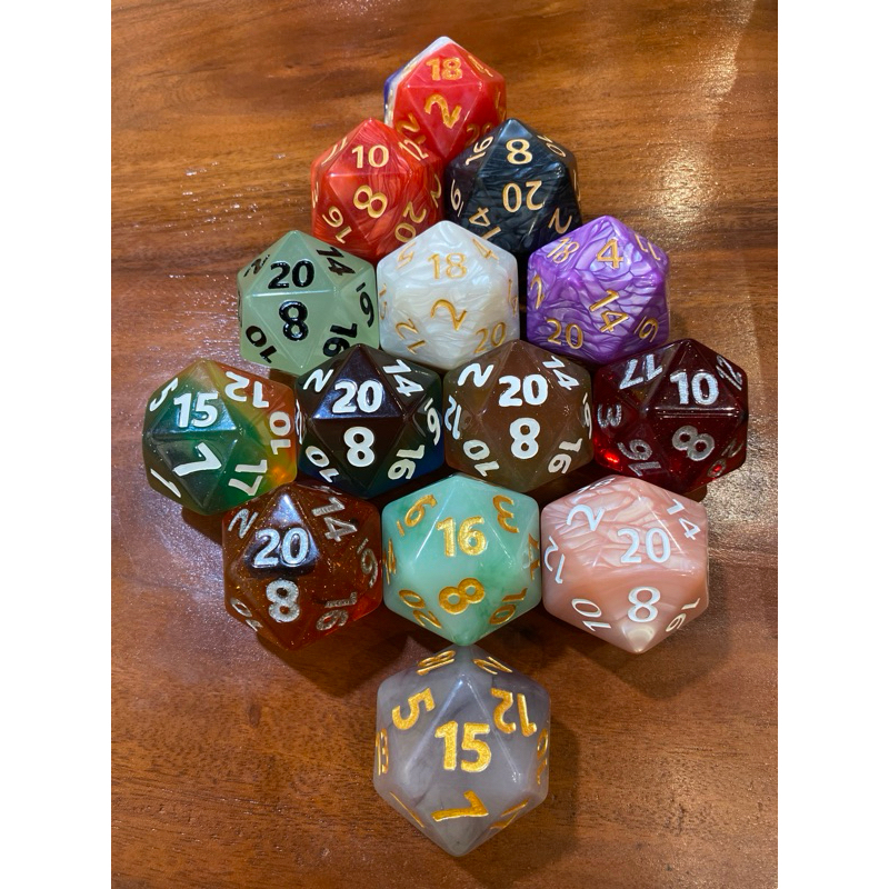 Extra Big Jumbo 55mm D20 Polyhedral Dice for DnD Counter Dungeons and ...