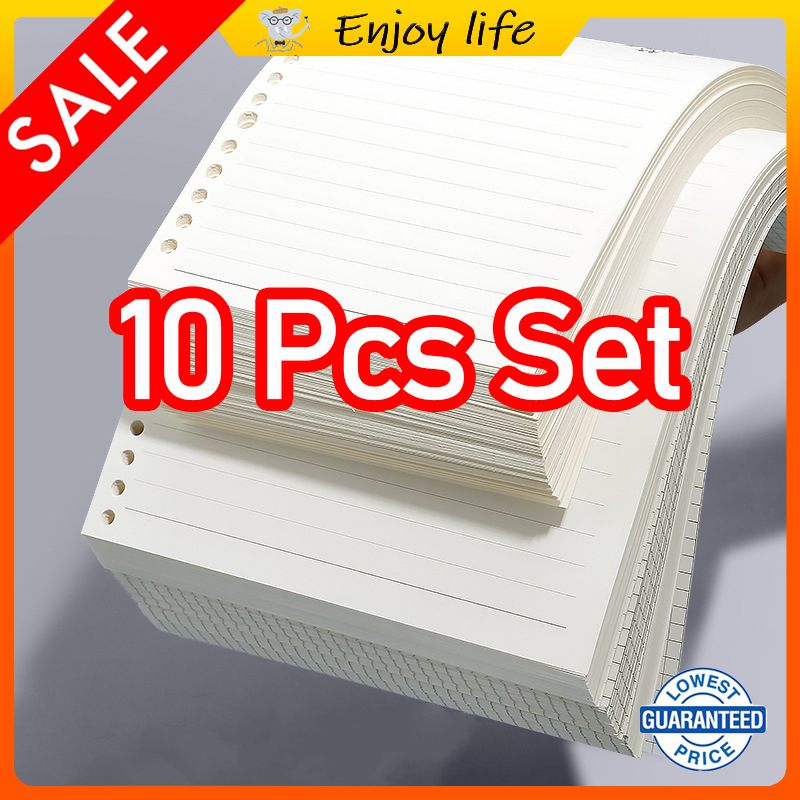 【On Hand】10PCS A5/B5/A4 Refill pages/ loose leaf Notebook binder Refill ...