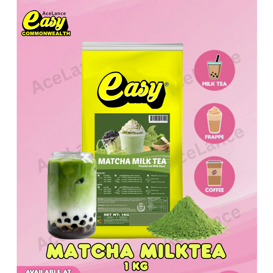 EASY BRAND MATCHA MILKTEA 1KG | Shopee Philippines