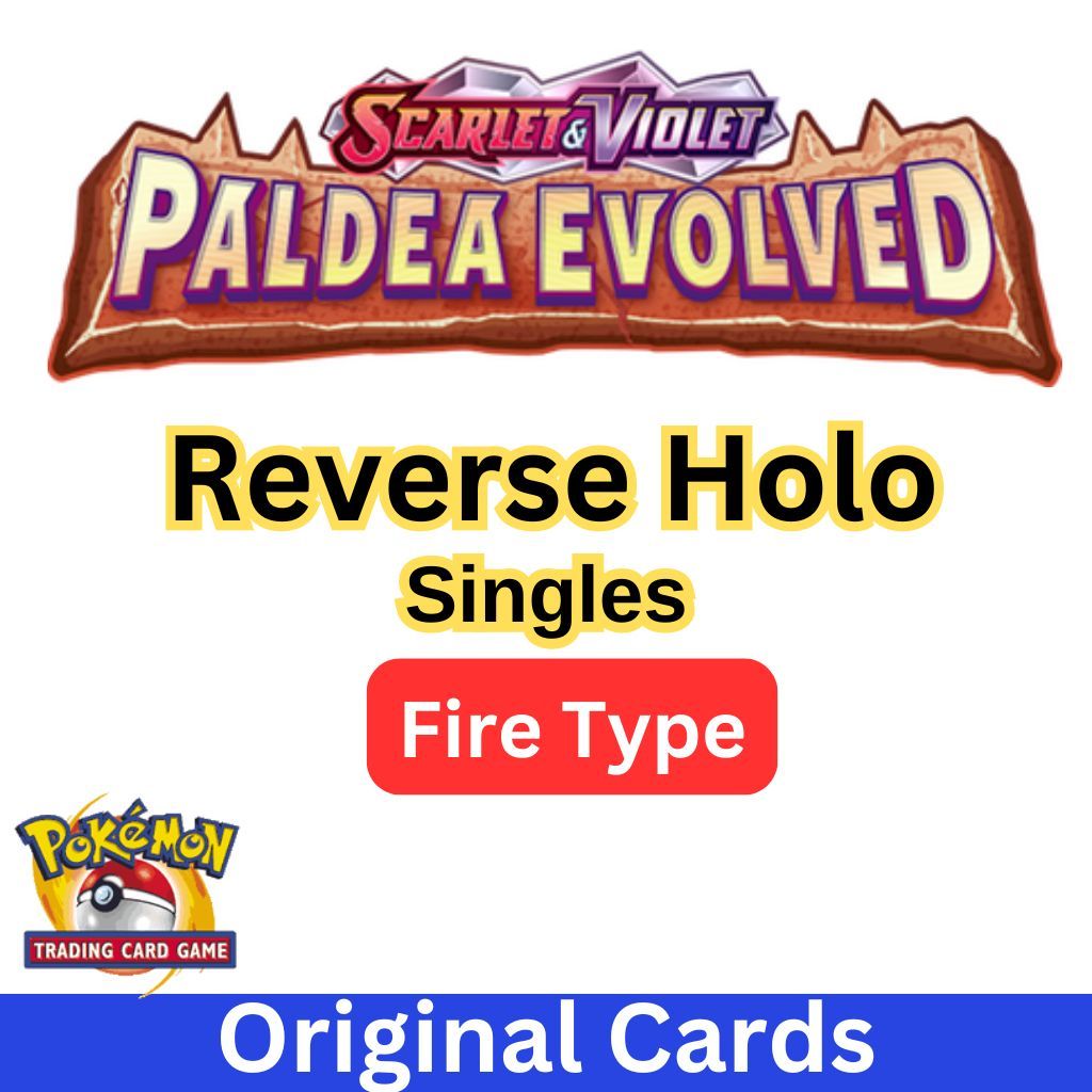 Reverse Holo - Fire - Paldea Evolved - Pokemon Card - Scarlet & Violet ...