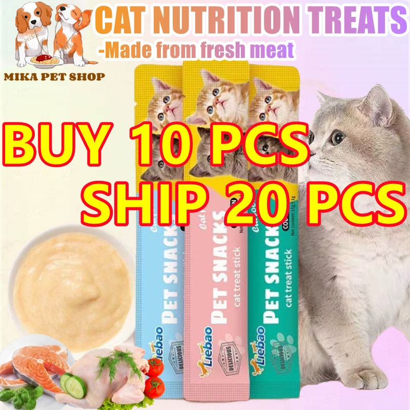 Same Flavor Buy 10 Ship 20 Cat Treats Kitten Food 15g Cat Snack Cat Wet ...