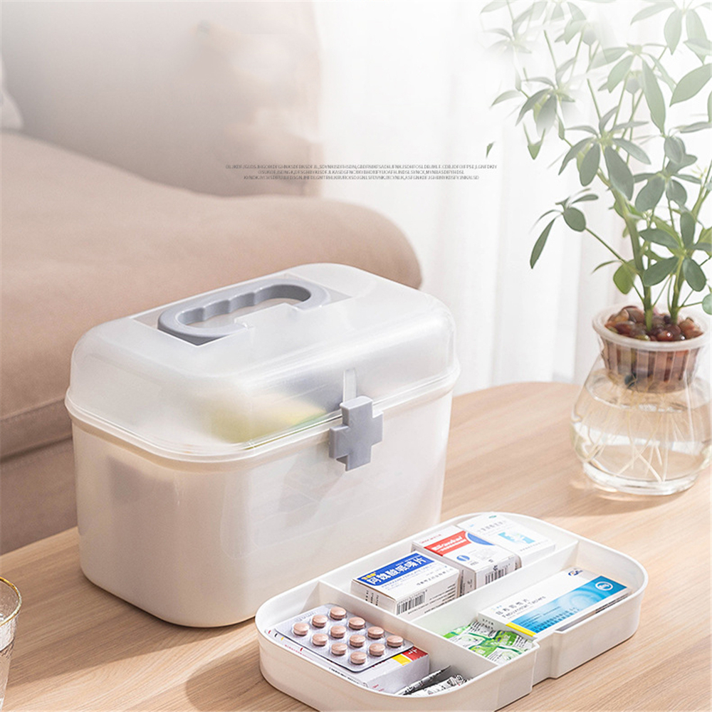 First Aid Kit Storage Box Plastic Family First aid box/Emergency ...