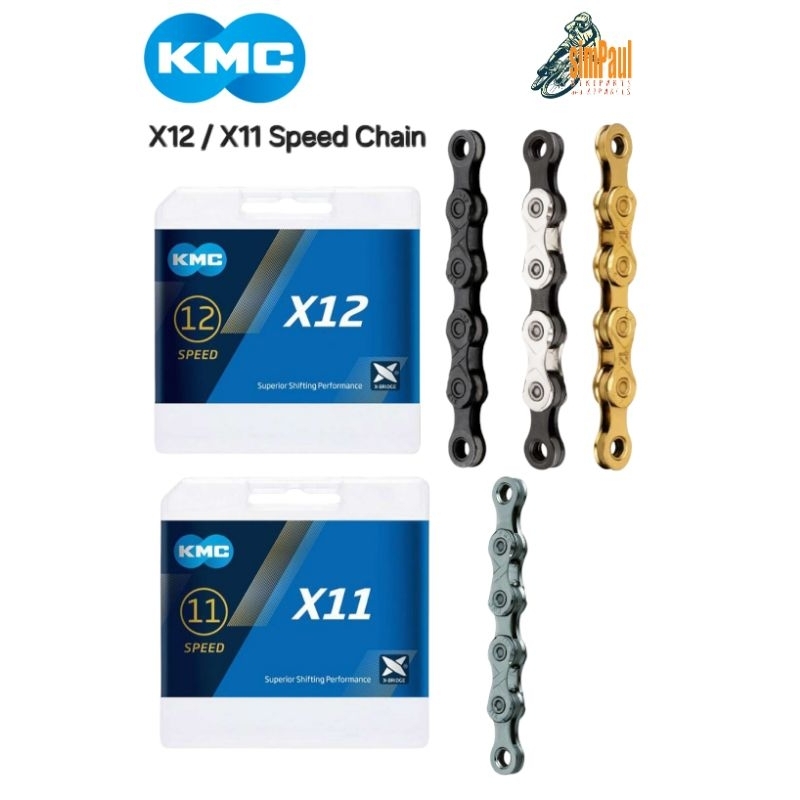 KMC X12 / X11 New Generation Chain MTB KMC Chain Europe | Shopee ...