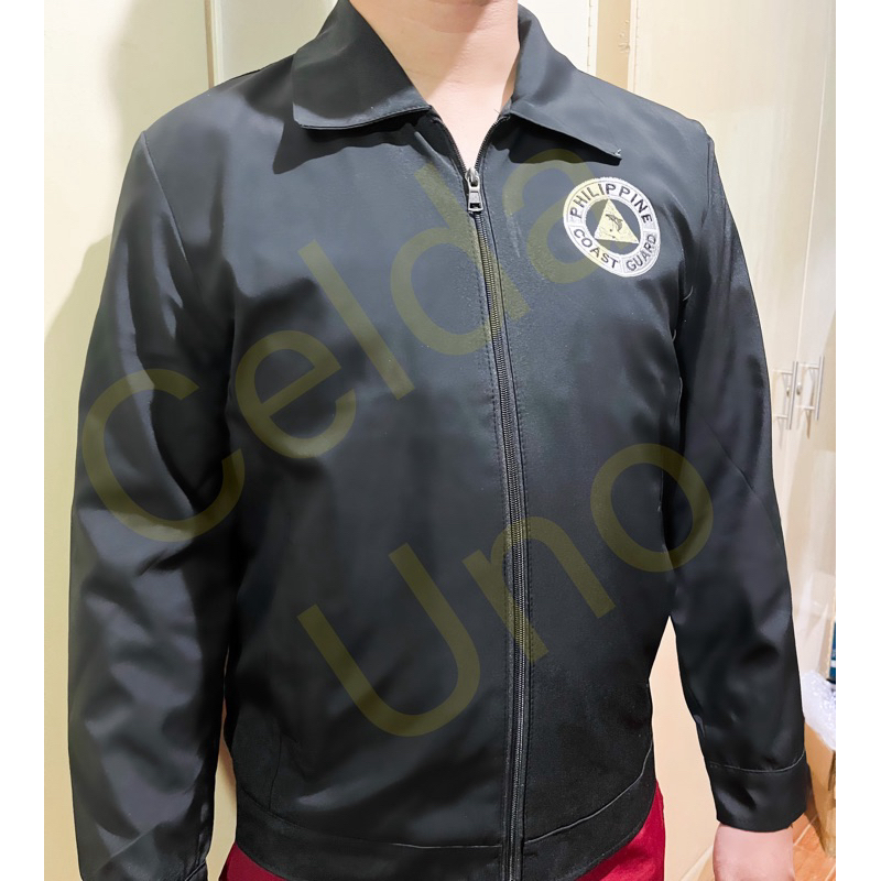 Black Formal Jacket AFP/BFP/BJMP/PNP/BUCOR/COASTGUARD with Collar ...