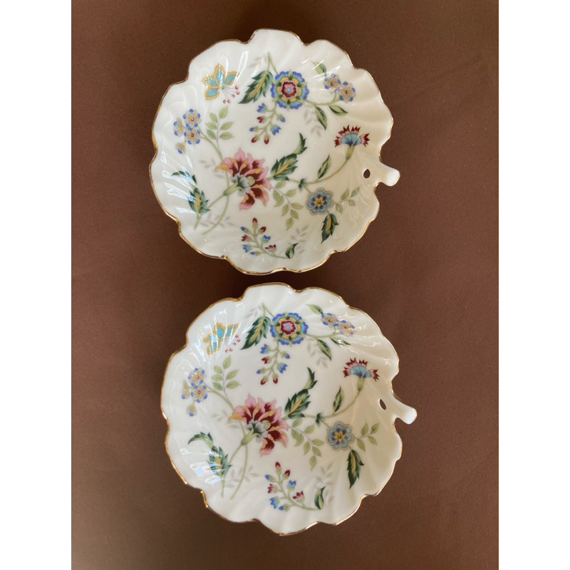 Japan surplus EXCEED BONE Buckingham by Keito Japan set of 2 small leaf ...
