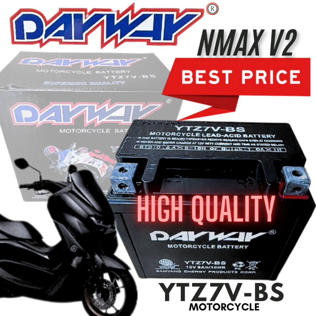 MOTORCYCLE BATTERY FOR NMAX V2 DAYWAY HIGH QUALITY HIGH POWER BATTERY ...