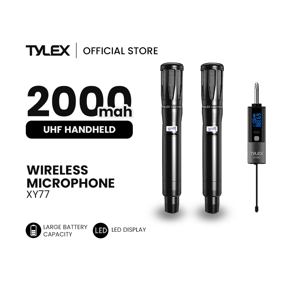 TYLEX XY89 UHF Wireless Microphone With Receiver For Karaoke Vlogging ...