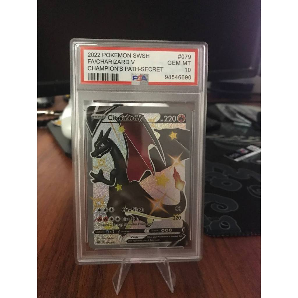 CHARIZARD V 079/73 PSA10 (REPLICA) | Shopee Philippines