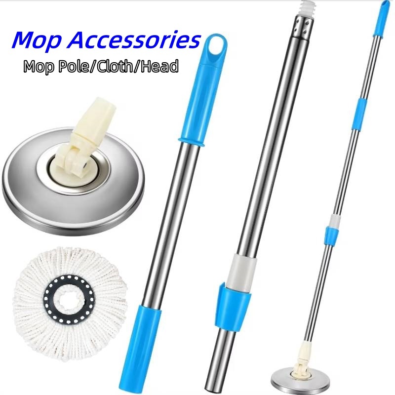 Stainless Steel Revolving Mop Head Spinning Mop Handle Replacement ...