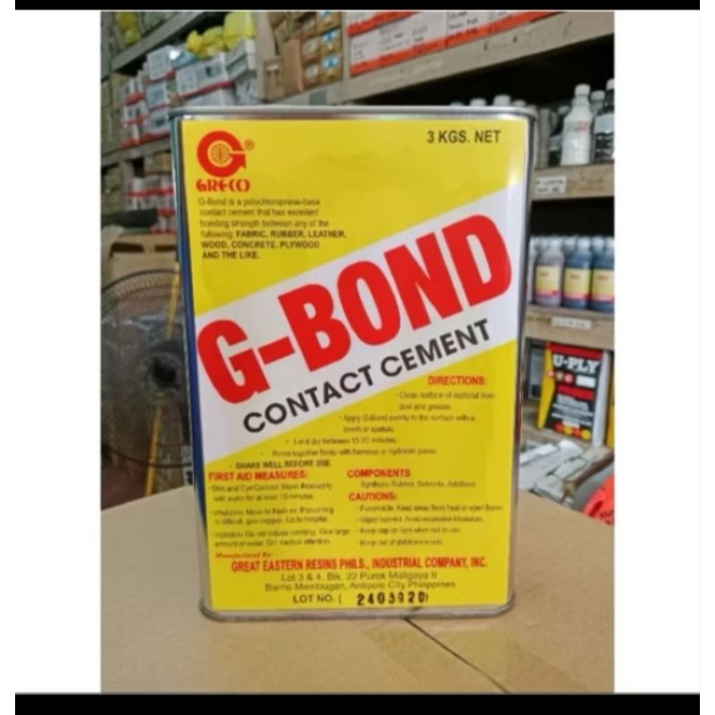 G-BOND CONTACT CEMENT 3kls (1Gallon) | Shopee Philippines