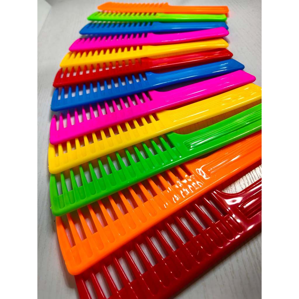 12pcs/10pcs Hair Combs Suklay Plastic big comb hygiene kit colorful ...