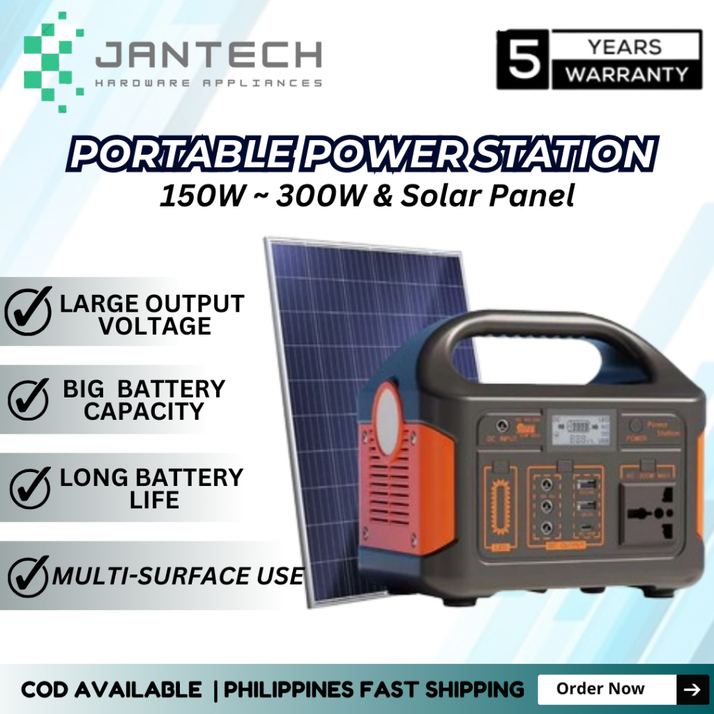 Power Generator with Solar Panel 300w 86000mah Solar Generator ...