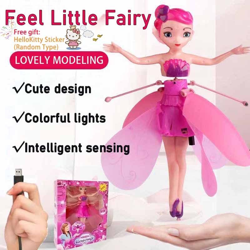 Flying Fairy Doll Flying Princess Doll Toy Magical Wing Infrared ...