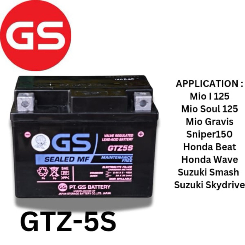 GTZ-5S BATTERY (MAINTENANCE FREE) | Shopee Philippines