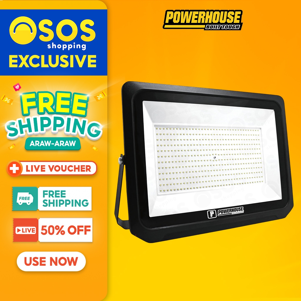 POWERHOUSE Electric LED DOB Floodlight Daylight (DOB/IP66/90LM/W) 6500K ...