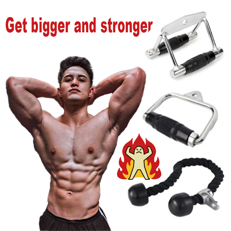 Double D-Handle V Bar Handle Gym for Home Gym Rowing Bar Fitness ...