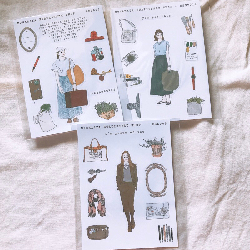 Grab Bag Sticker Sheets v3 for Journals Planners Scrapbooks by Monalaya ...